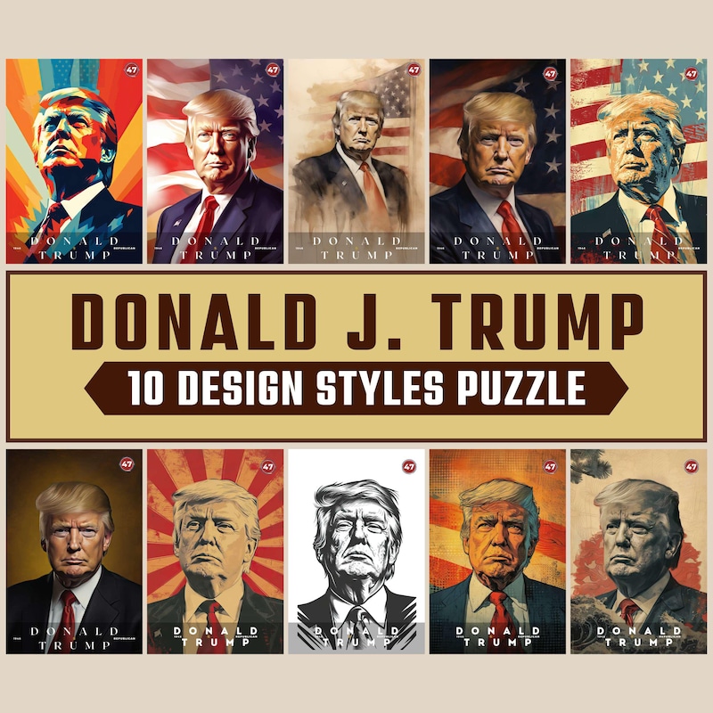 Donald Trump Puzzle - Etsy
