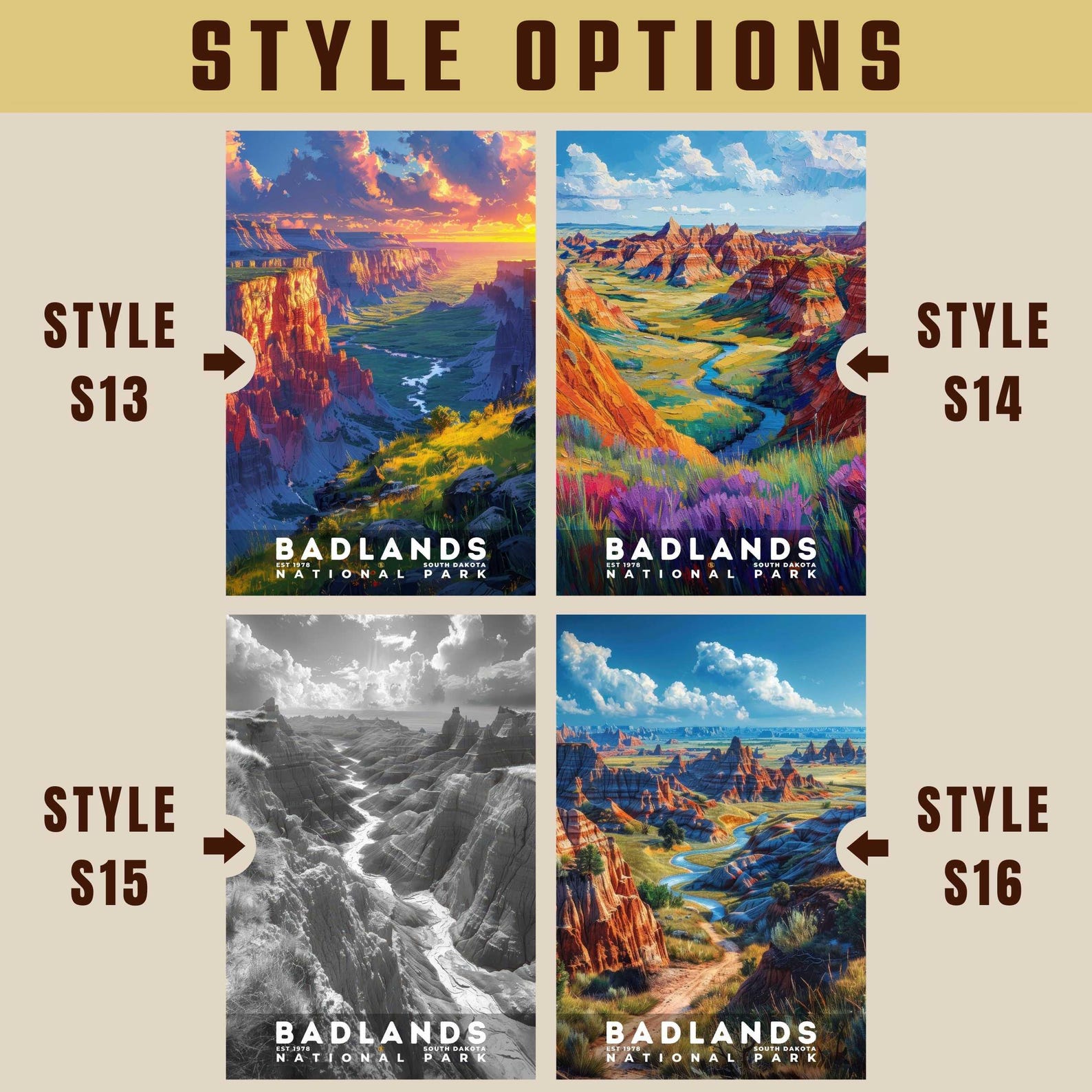 Badlands National Park Jigsaw Puzzle, 1000 Pieces Puzzle, Adults Puzzle ...