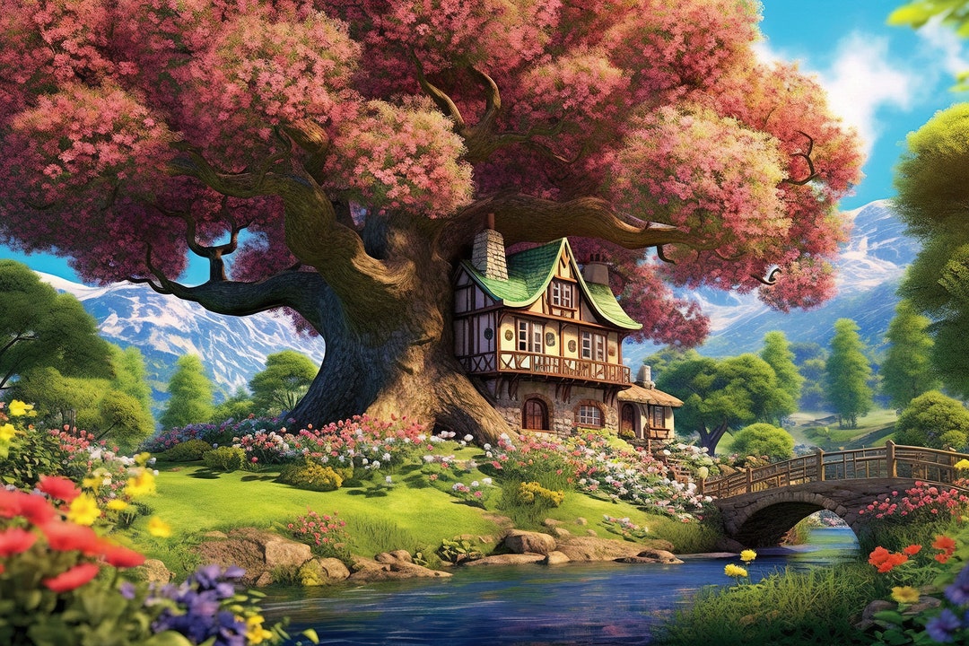 Jigsaw Puzzle, Countryside Landscape, 1000 Pieces Puzzle, Adults Puzzle ...