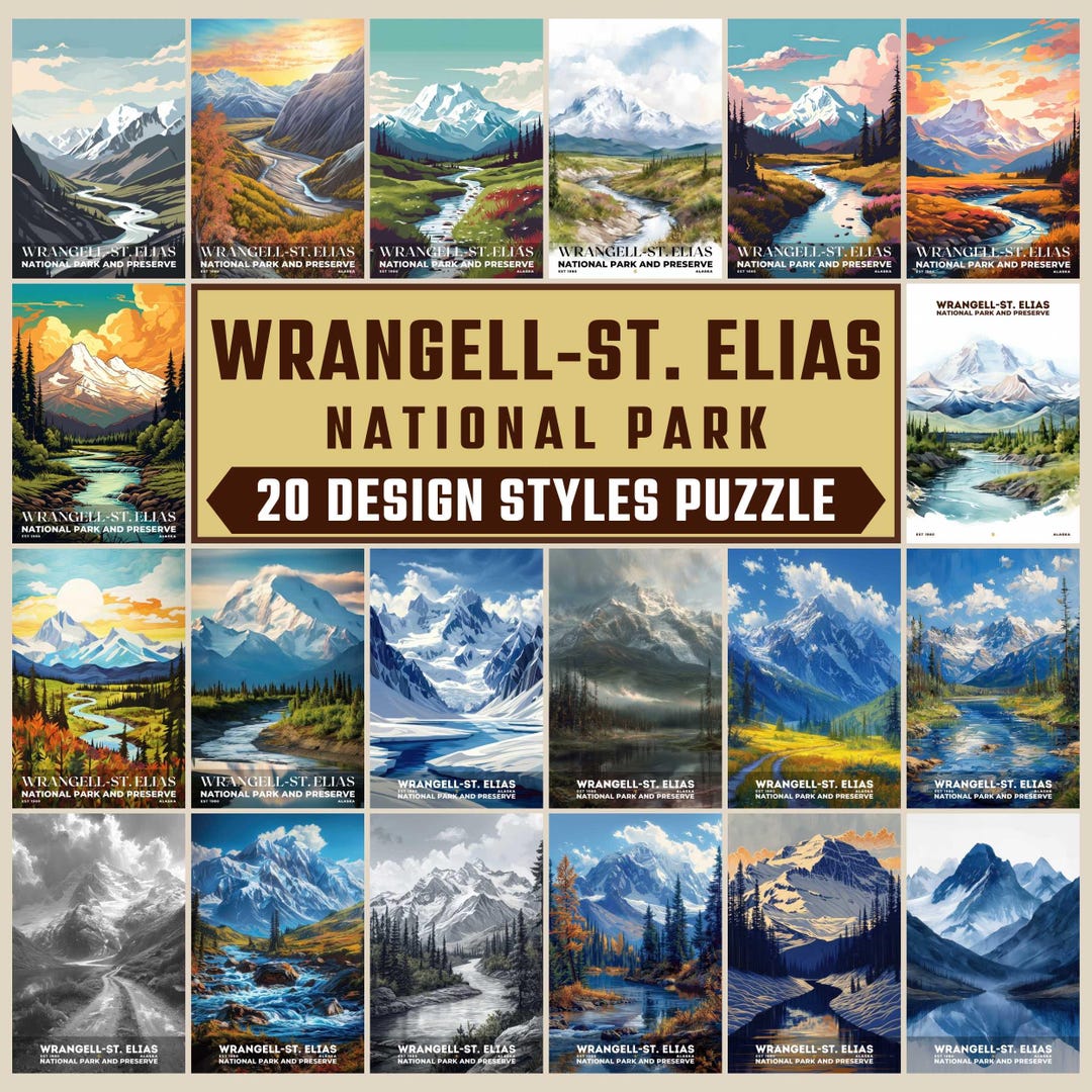 Wrangell-st. Elias National Park Jigsaw Puzzle, 1000 Pieces Puzzle ...