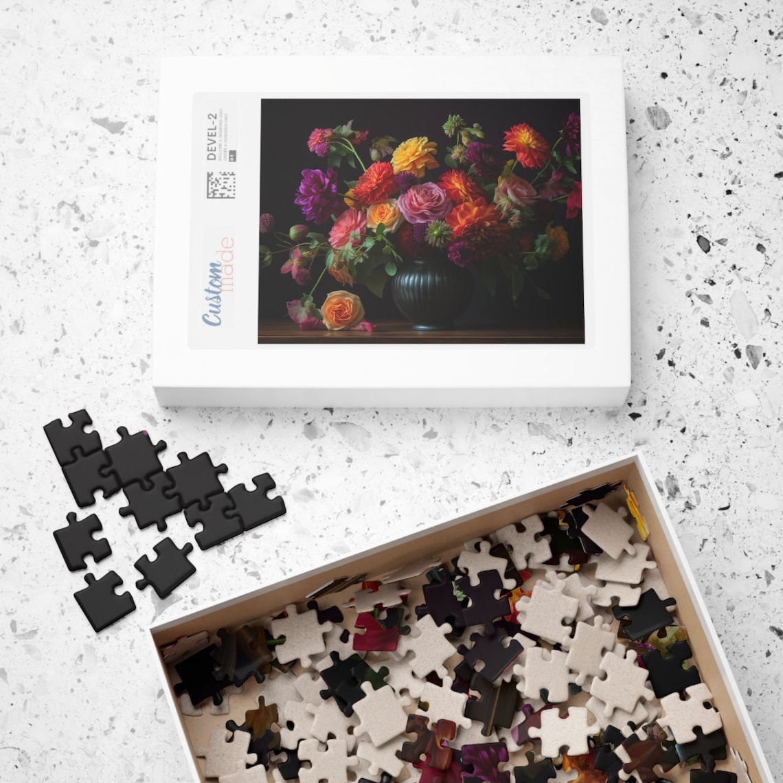 Jigsaw Puzzle, Colorful Bouquet, 1000 Pieces Puzzle, Adults Puzzle ...