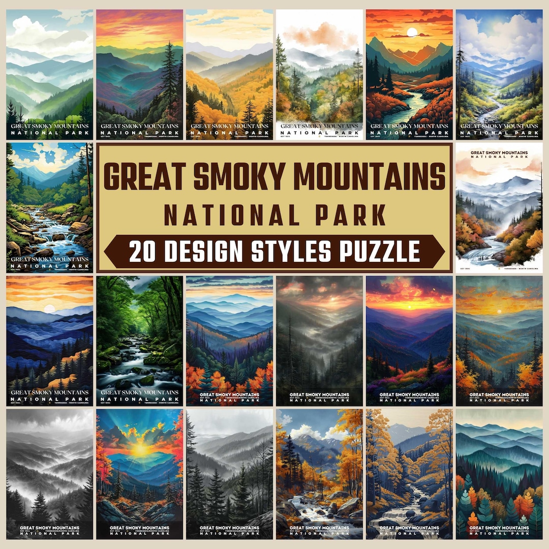 Great Smoky Mountains National Park Jigsaw Puzzle, 1000 Pieces Puzzle ...
