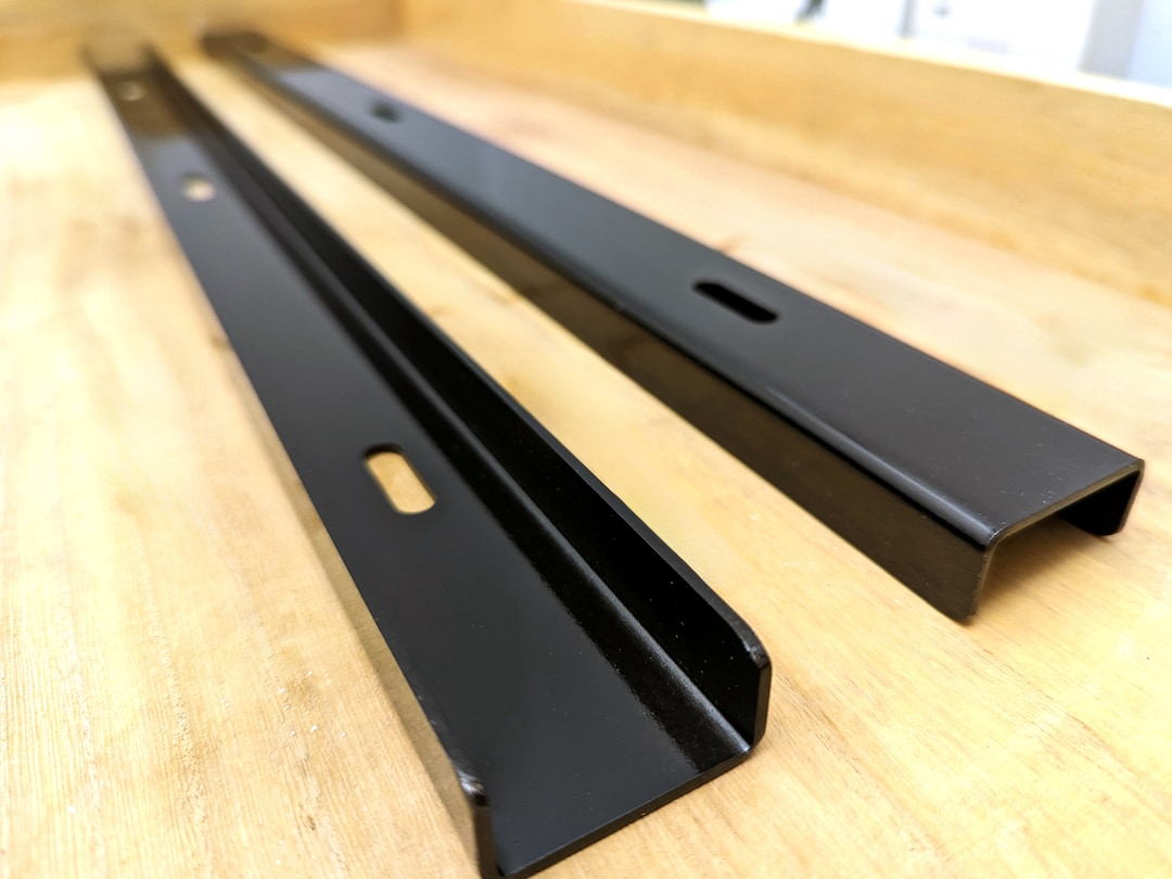 Table Top Brackets C Channel Pack of 2 Wood Table & Countertop for ...