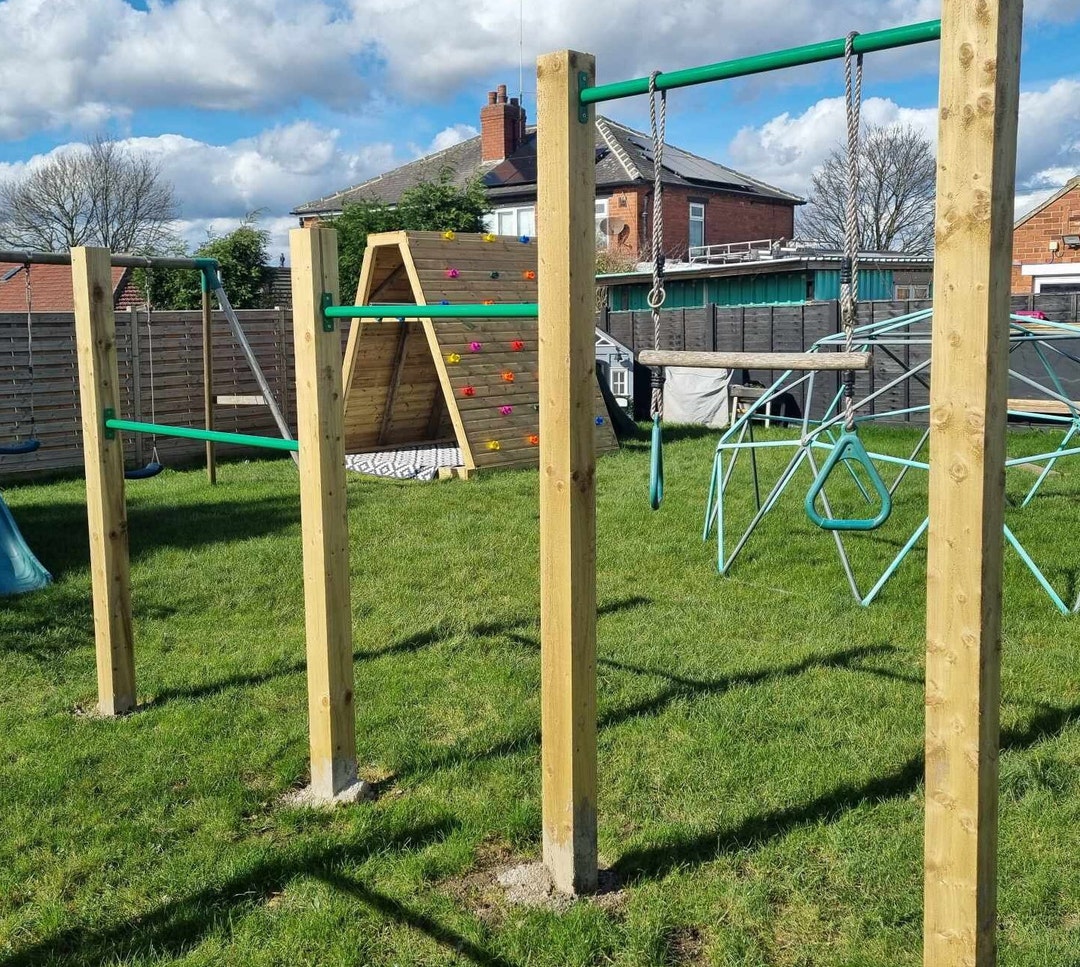 Outdoor Gymnastics Monkey Bars UK Made Heavy Duty Pull up Climbing ...