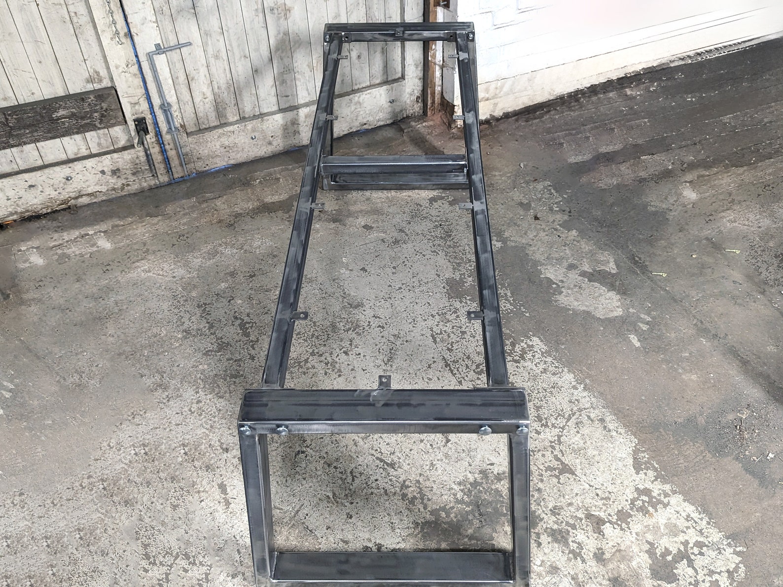 Welded Trapezium Table Legs - Industrial Steel Base for DIY Furniture ...