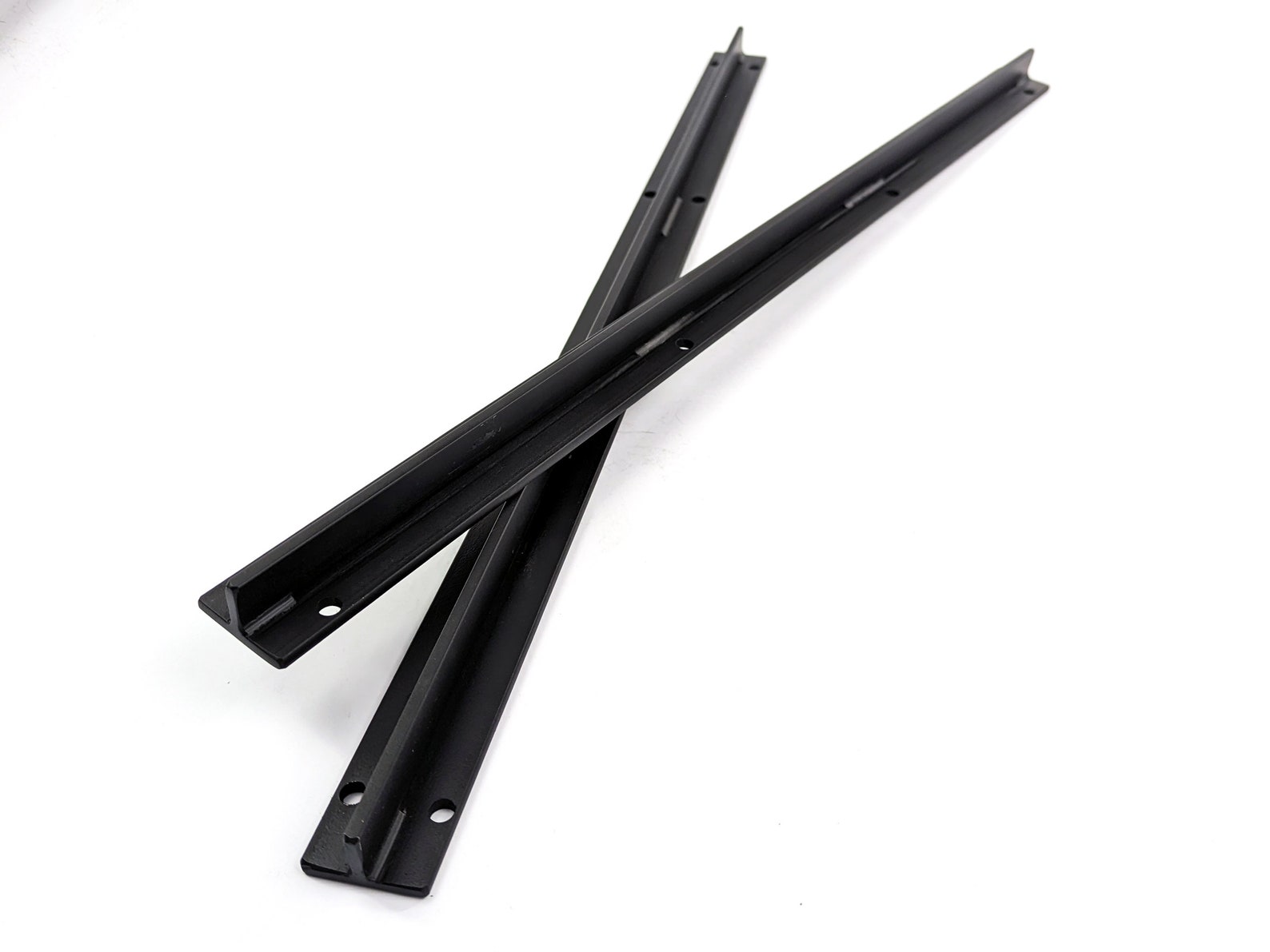 Set of 2 T-shape Steel Table Supports 50cm 65cm 80cm 100cm Custom Made ...