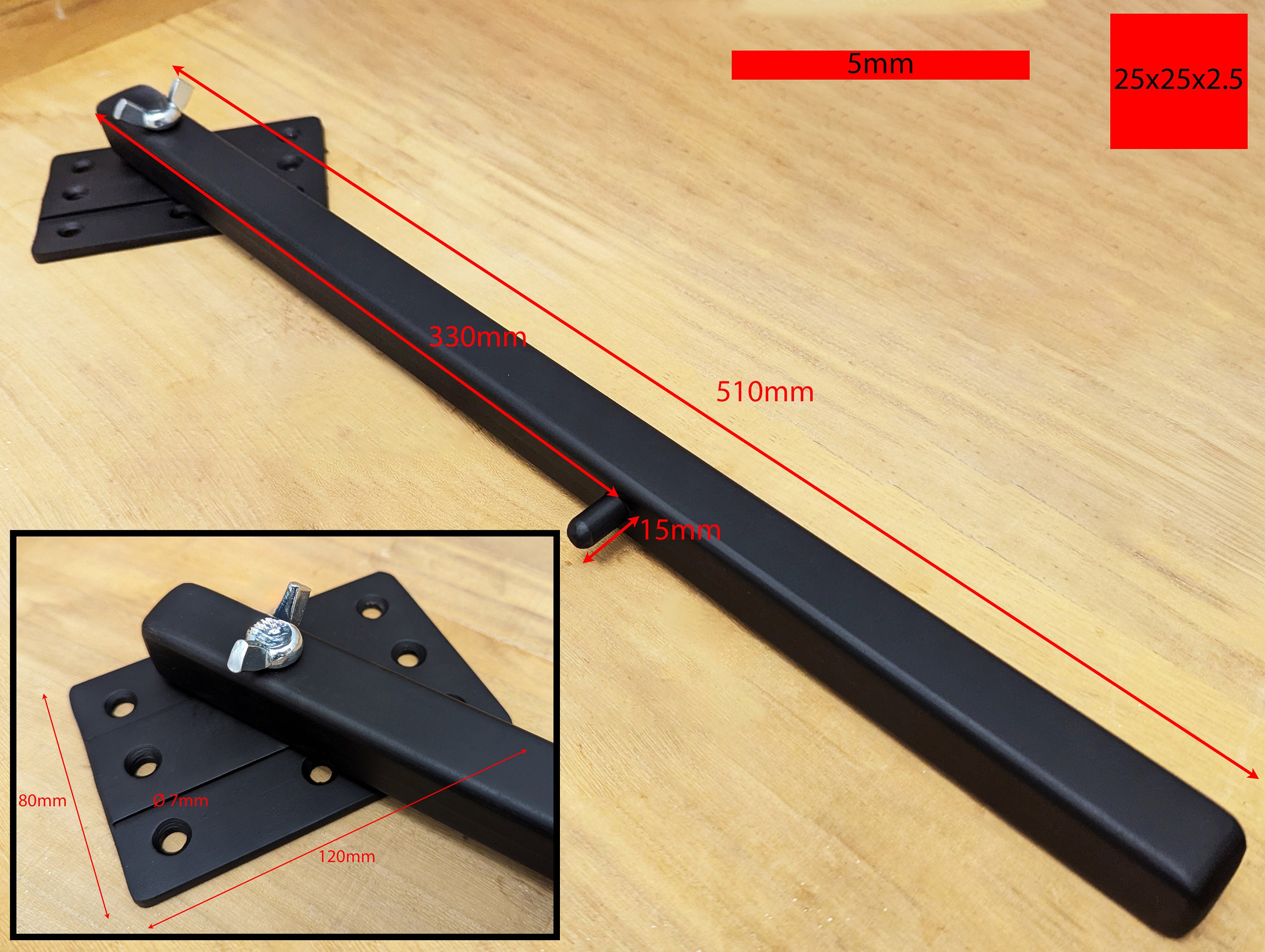 Adjustable Swiveling Arms for Extendable Dining Tables - Space-saving ...