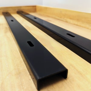 Table Top Brackets C Channel Pack of 2 Wood Table & Countertop for ...