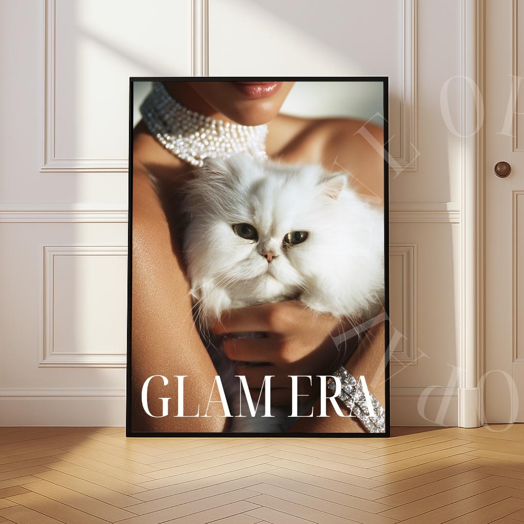 Trendy Retro Glam Poster, Fashion Poster, Retro Glam Wall Art Poster ...