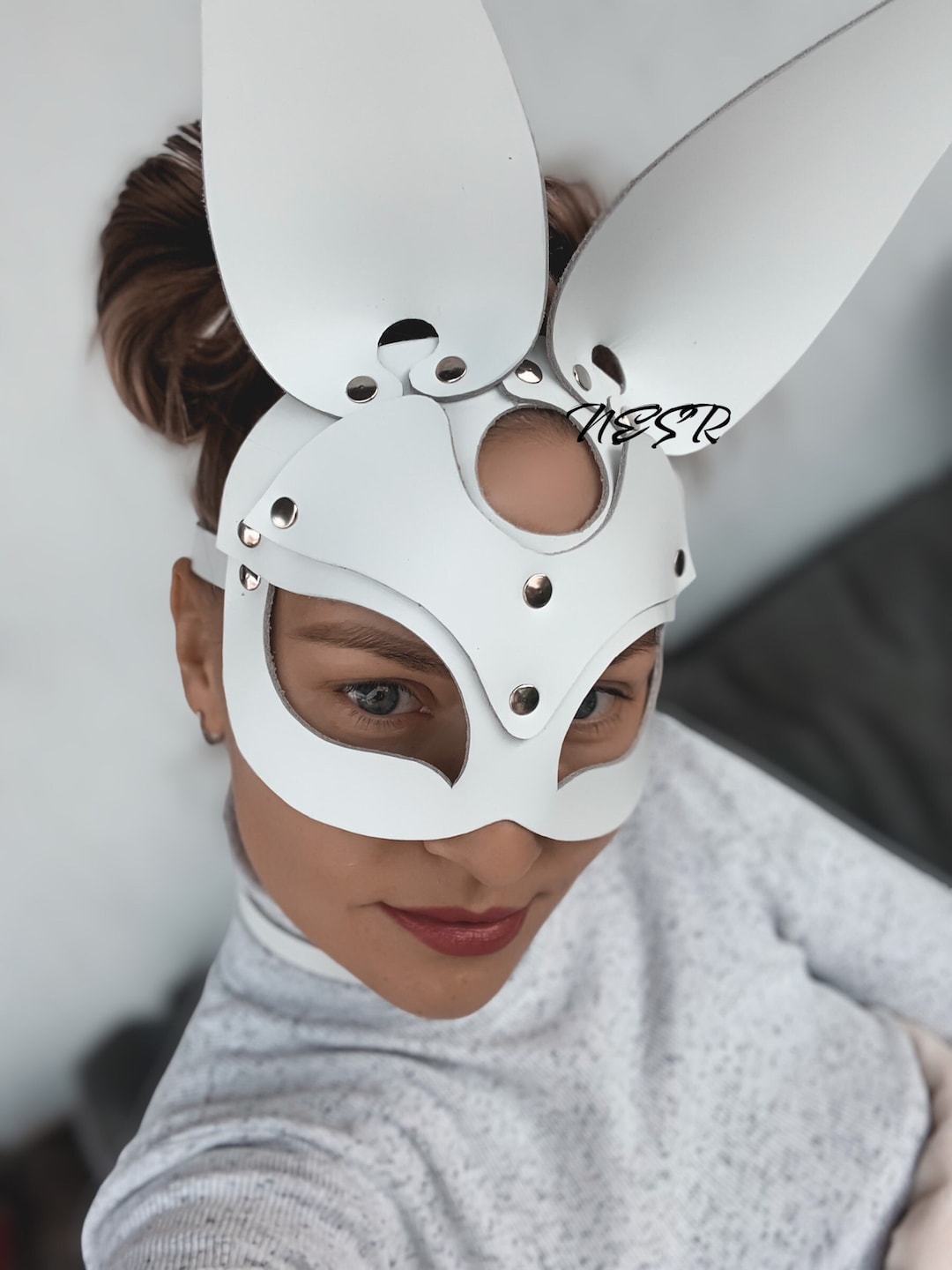 Bunny Mask in Leather (choose Color) - Etsy