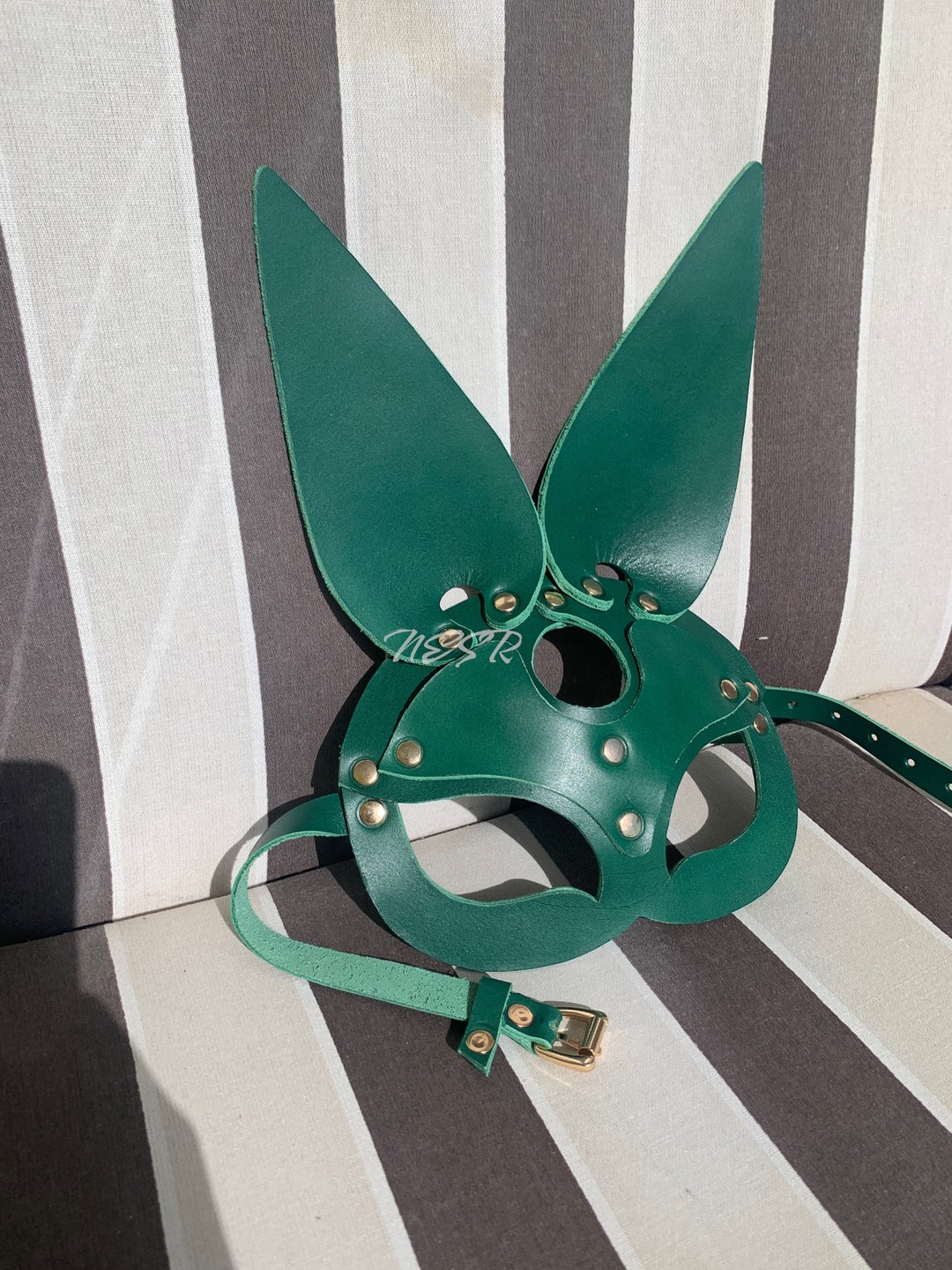 Rabbit Mask in Leather (choose Color) - Etsy