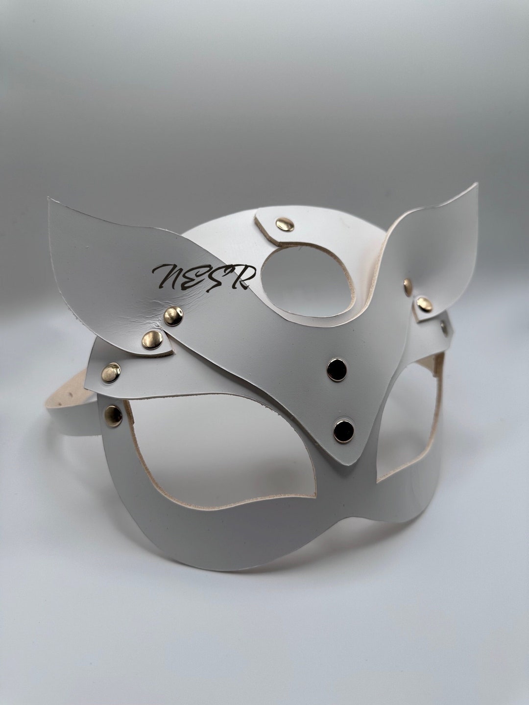 Cat Mask in Leather (choose Color) - Etsy