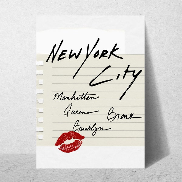 New York Word Art - Etsy