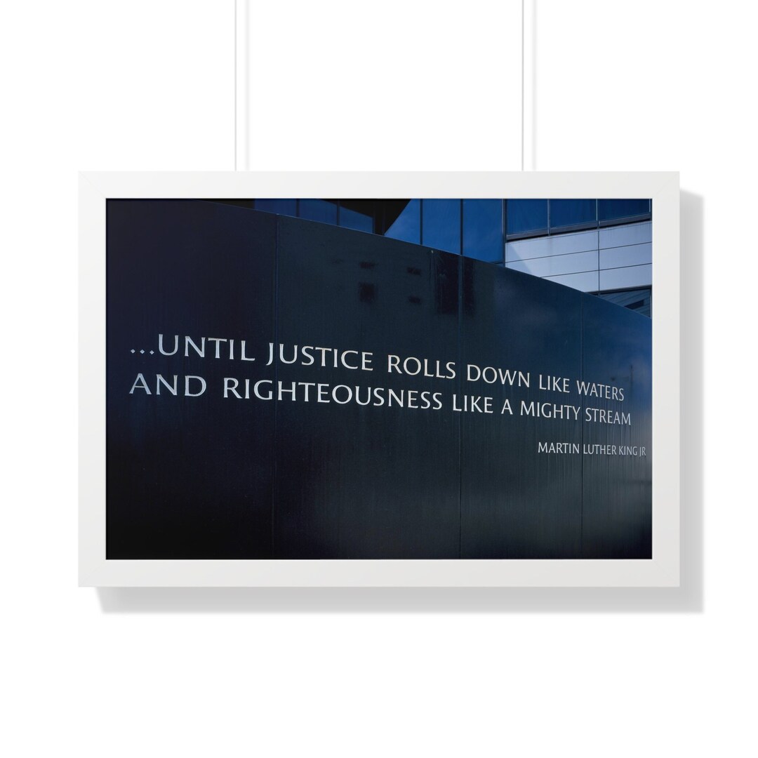 Martin Luther King Jr. Inscription Photo Print Canvas Framed Metal ...