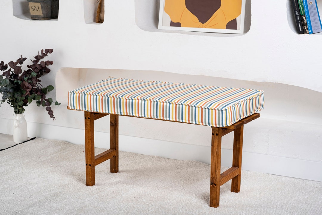 Outdoor Colorful Cushion, Japanese Futon, Bench Cushion, Bench Sofa ...