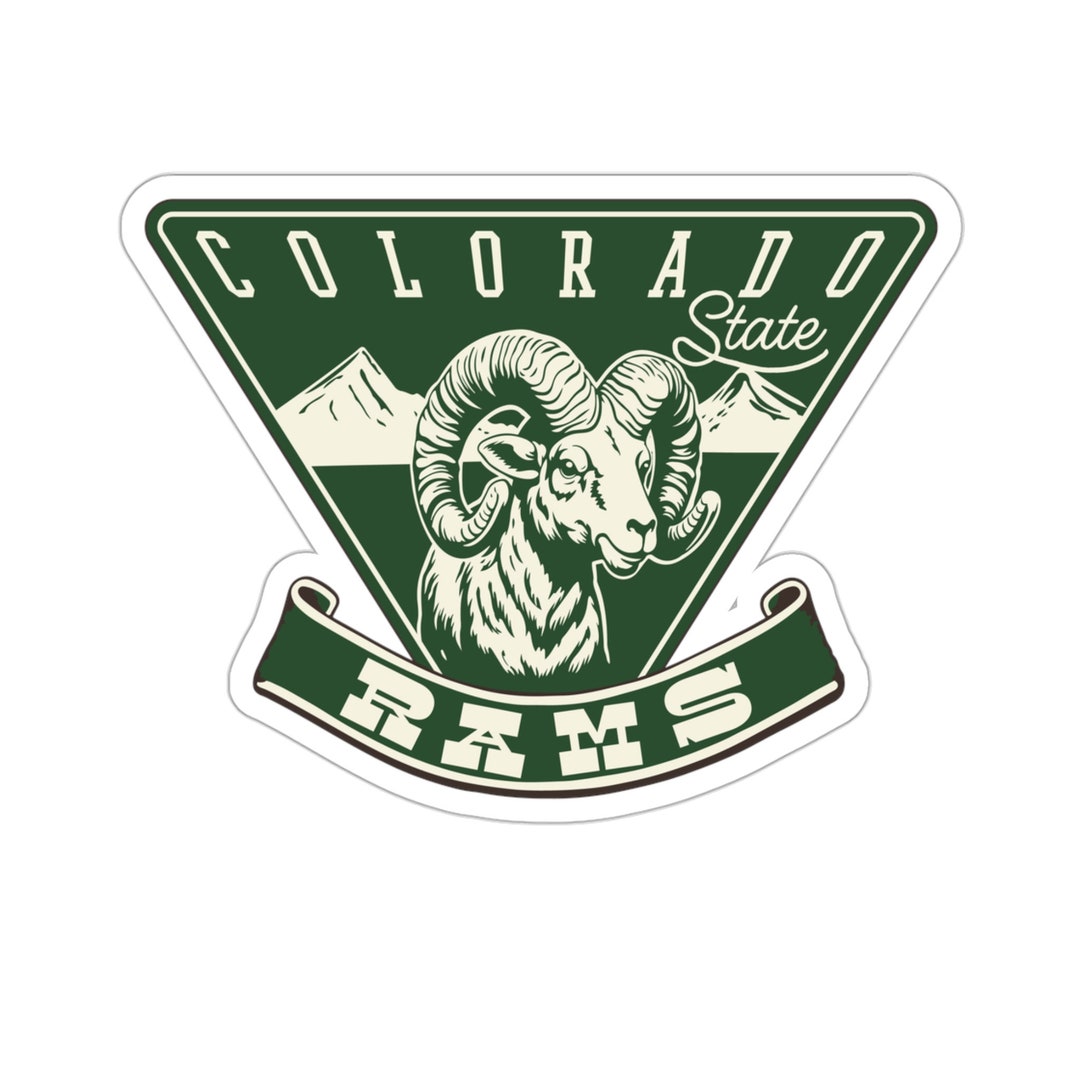 Colorado State Rams Vintage Mascot University CSU Ram Kiss-cut Stickers ...