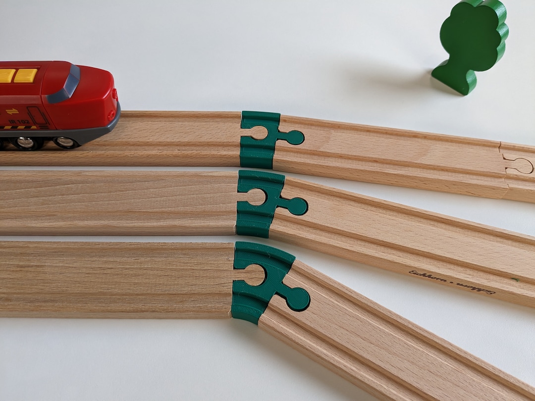 Small Corner Set of 6, for Wooden Train Track / Brio / Lillabo ...