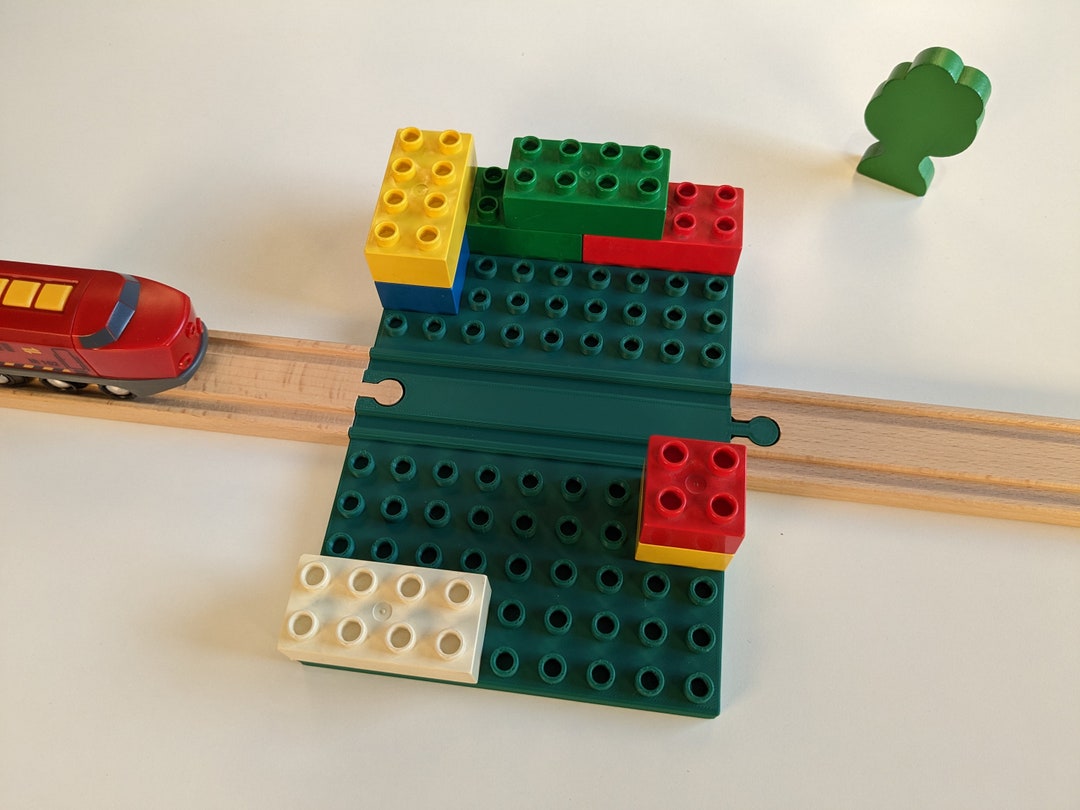 Duplo Compatible Train Track Build Plate: 10x6 Double Base - Etsy
