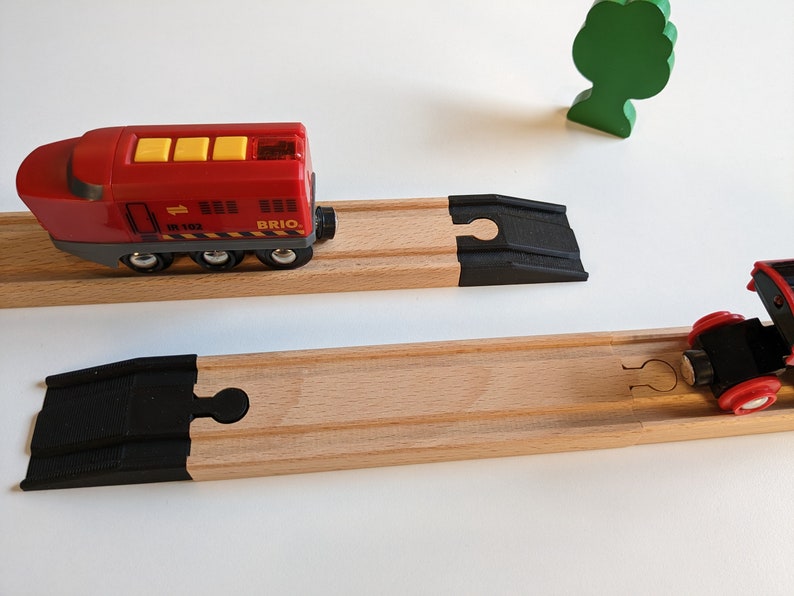 Wooden Train Track Entry Ramps: Compatible With Brio, Lillabo - Etsy