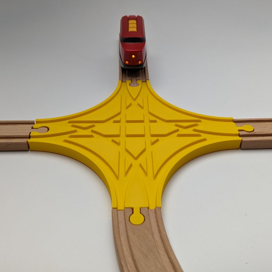 4-way Train Track Intersection: Brio, Lillabo, Playtive Compatible - Etsy
