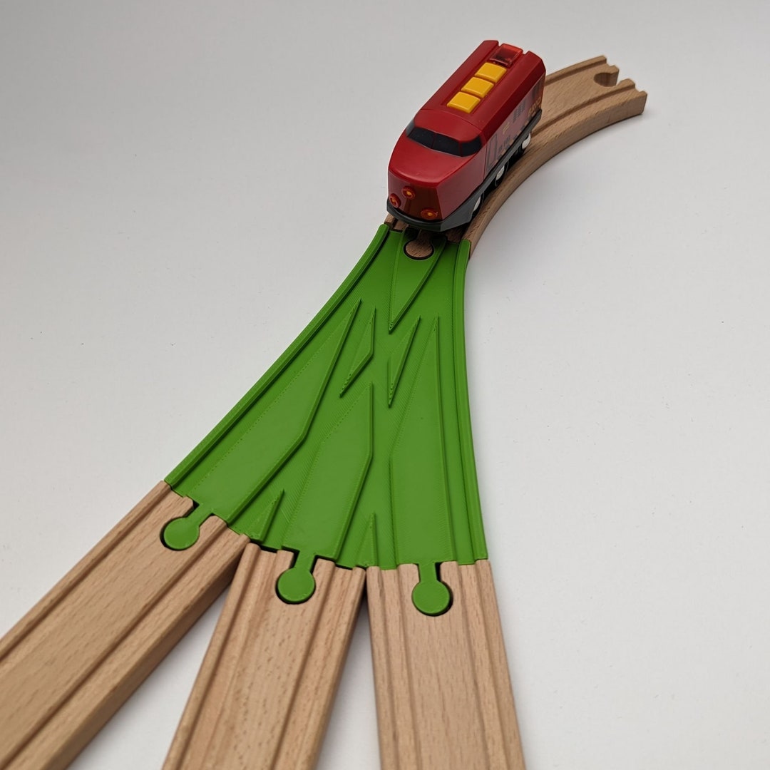 3-way Train Track Junction: Brio, Lillabo, Playtive Compatible - Etsy