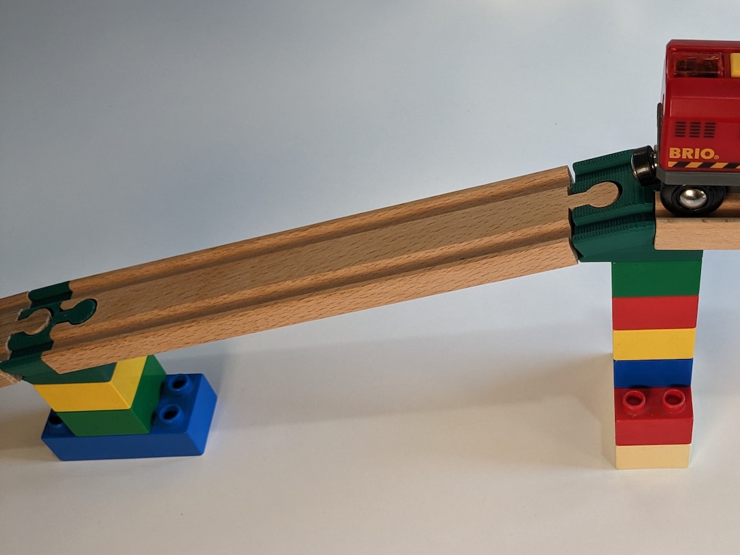 Duplo Bridge Set for Wooden Train Track / Brio / Lillabo / Playtive ...