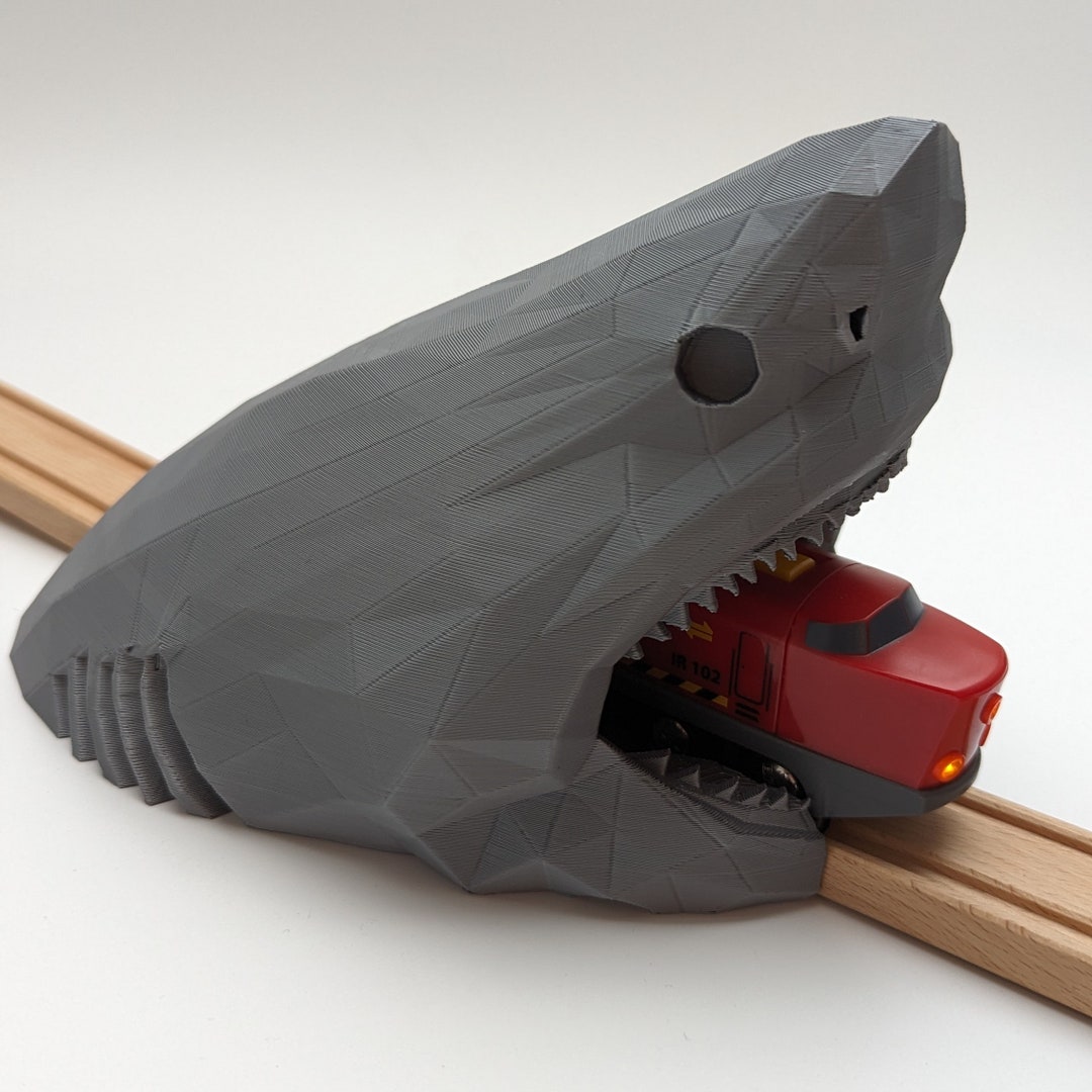 Shark Tunnel for Wooden Train Track: Brio, Lillabo Compatible - Etsy UK