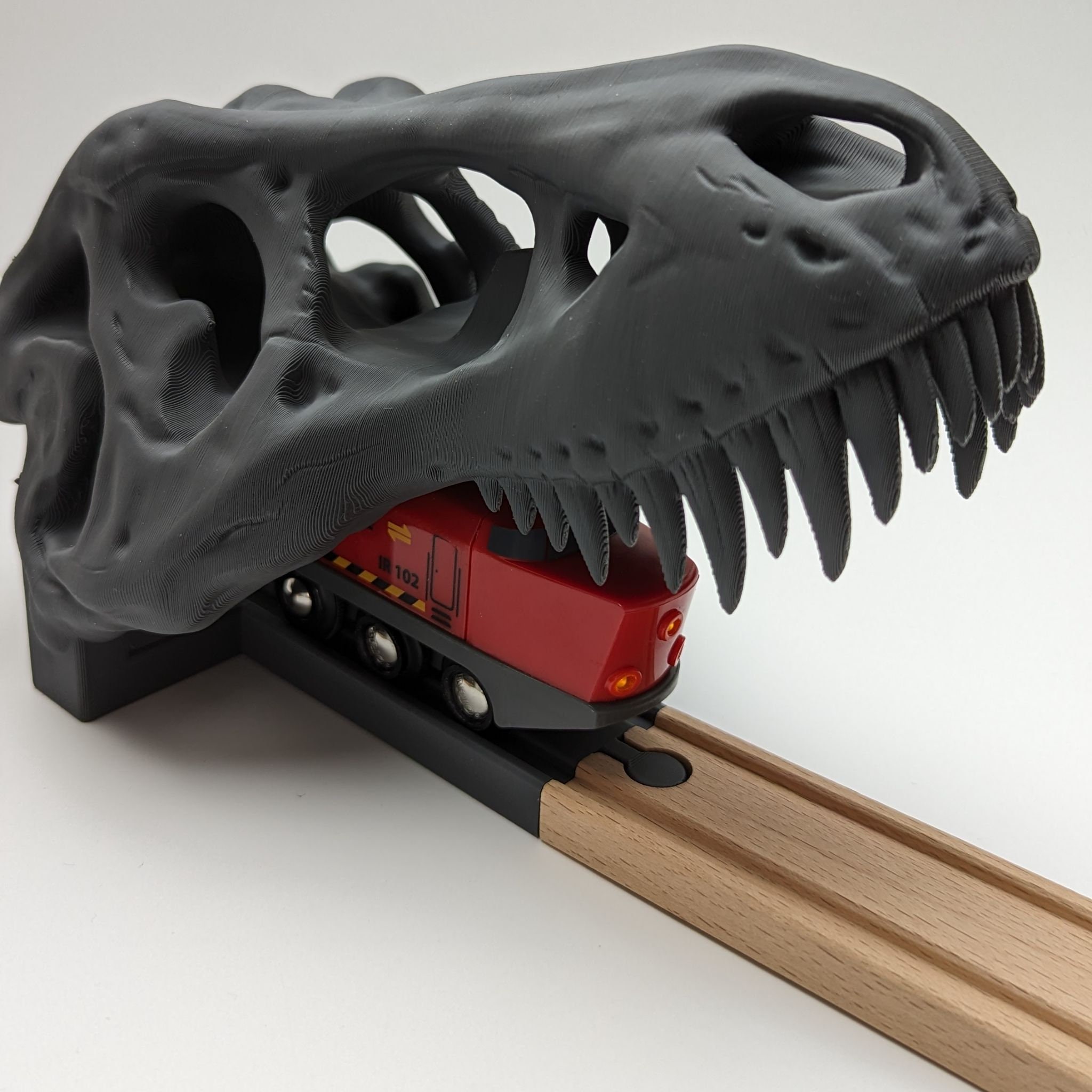 T-rex Skull Train Track Brio Extension / Lillabo / Playtive / Hape ...
