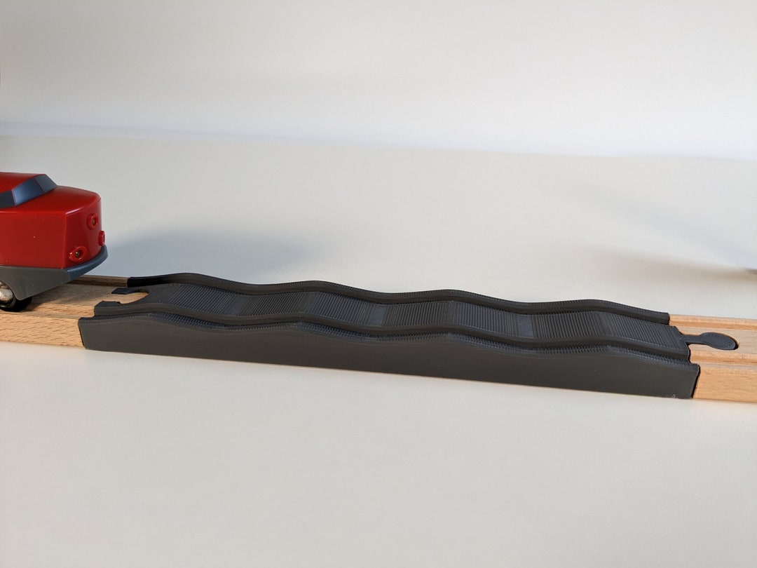 Bumpy, Wavy Straight Track for Wooden Train Track / Brio / Lillabo ...