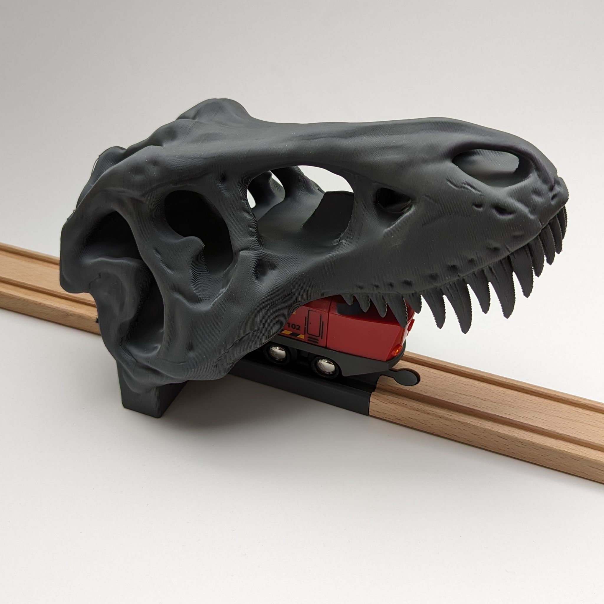 T-rex Skull Train Track Brio Extension / Lillabo / Playtive / Hape ...