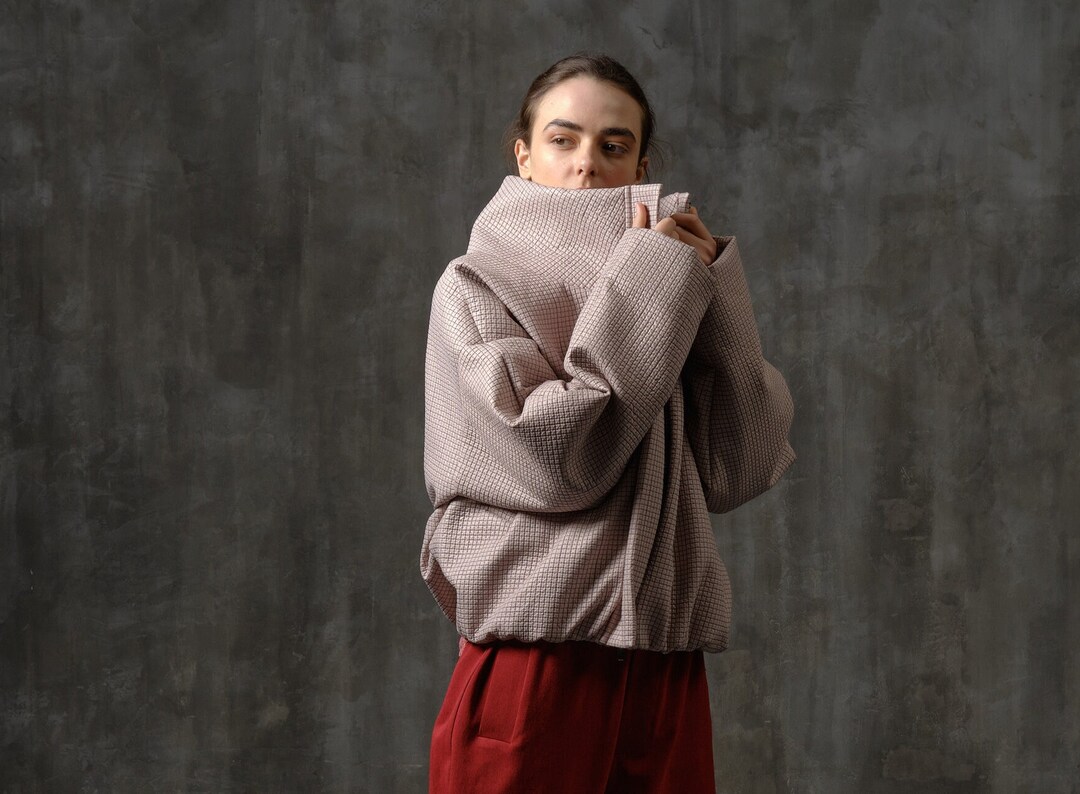 Lightweight Jacket Crop Beige Coat Cappuccino Jacket Biege Crop Winter ...