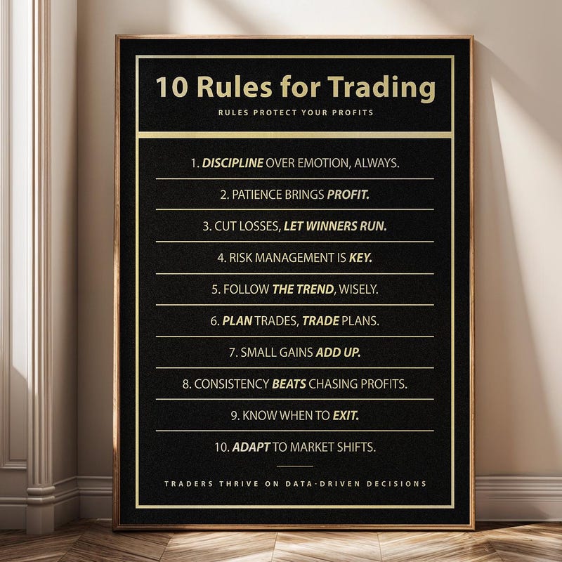 Trading Poster - Etsy