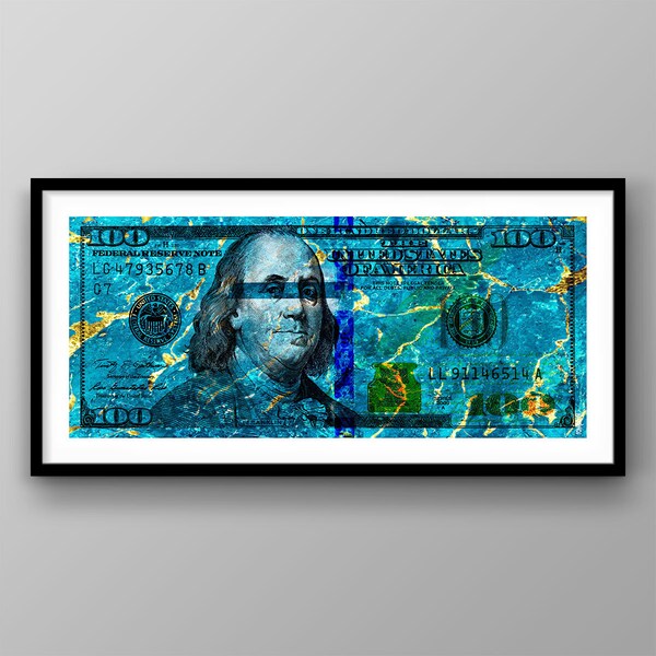 100 Dollar Poster - Etsy