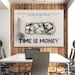 Time is Money Quote Motivational Wall Art, Investor Office Decor ...
