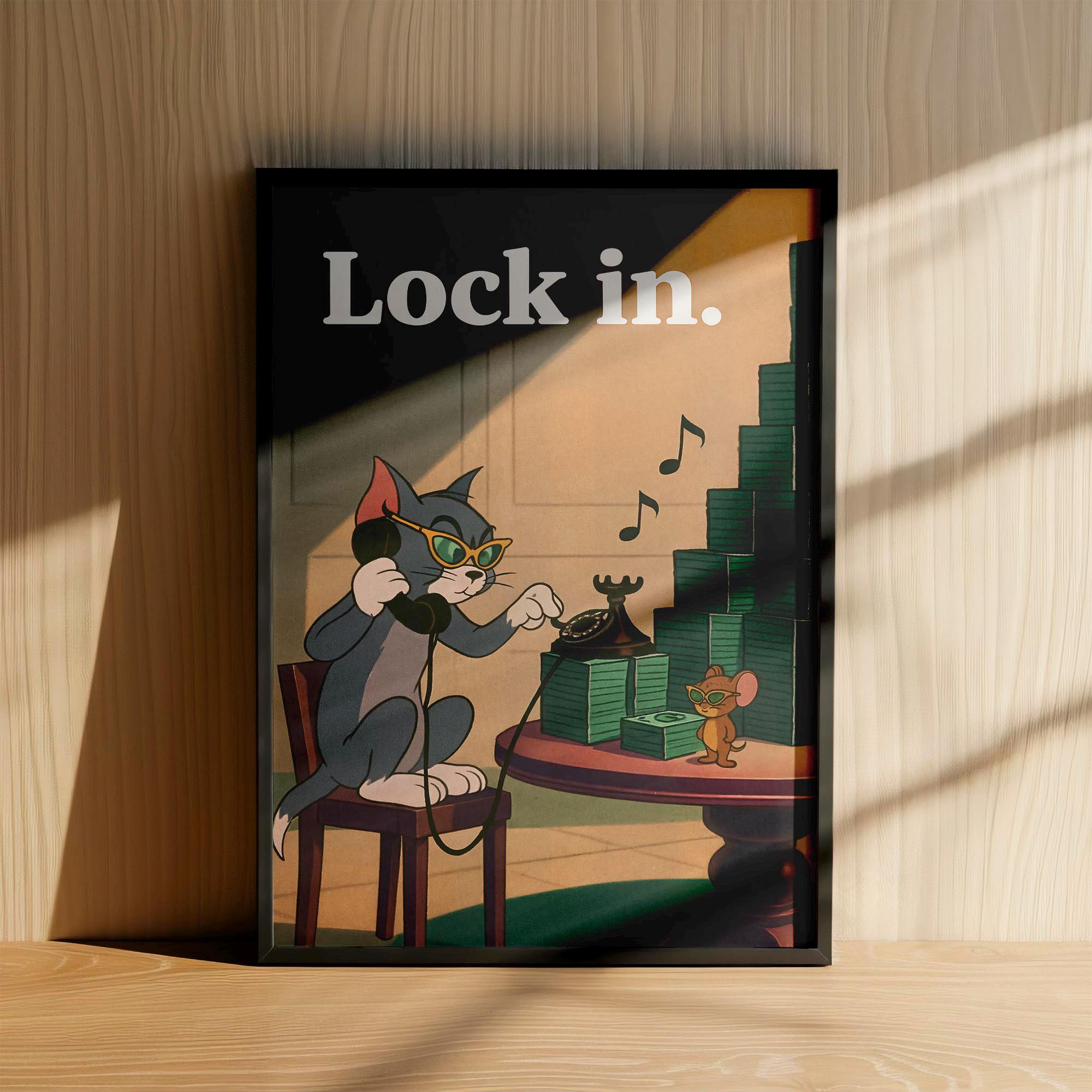 Lock in Digital Wall Art | Motivational Quote Printable | Money Mindset ...