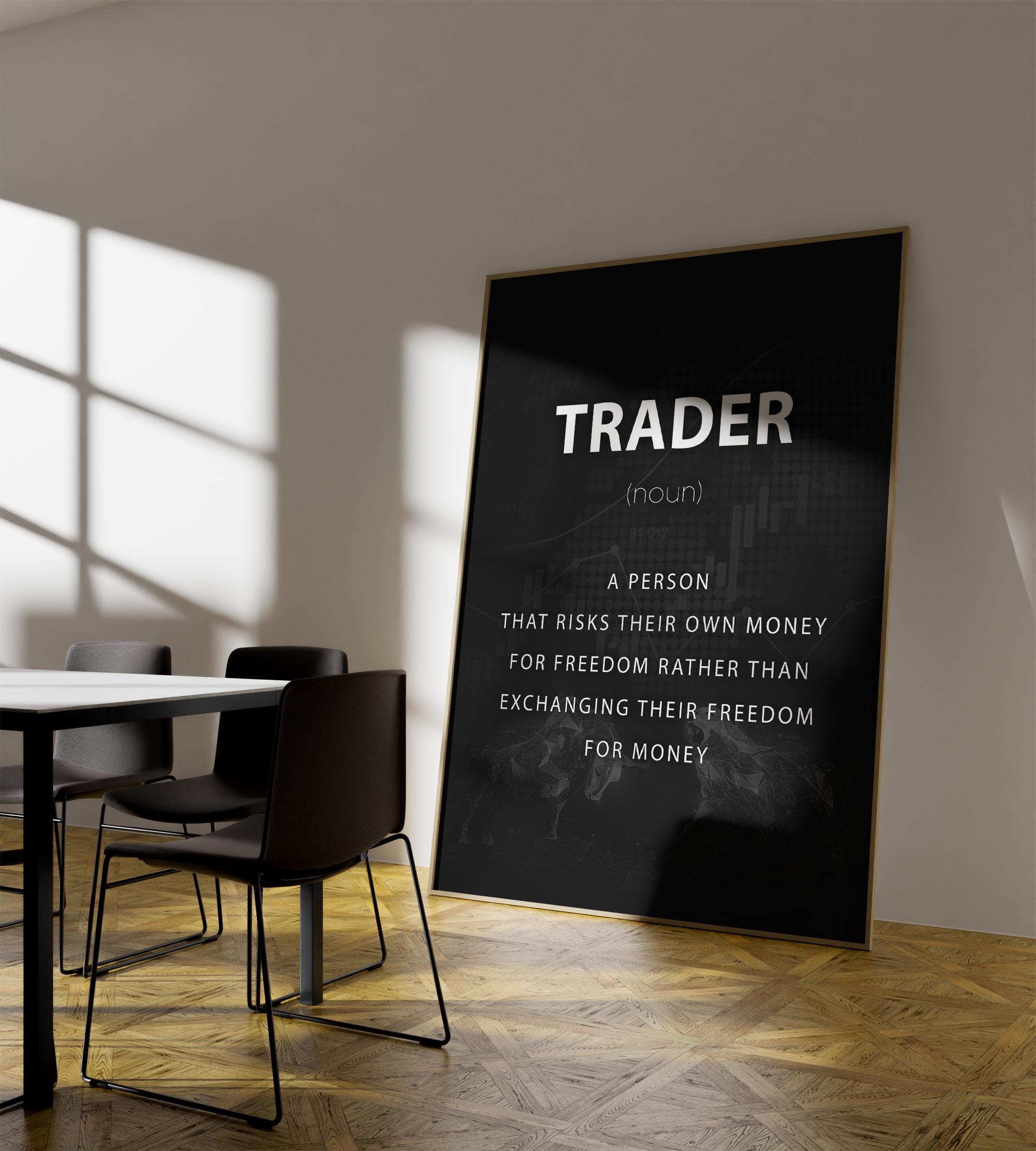 Motivational Trader Wall Art – Trading Digital Print, Entrepreneur ...