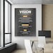 Company Vision Office Decor Corporate Statement Wall Art Team Poster ...