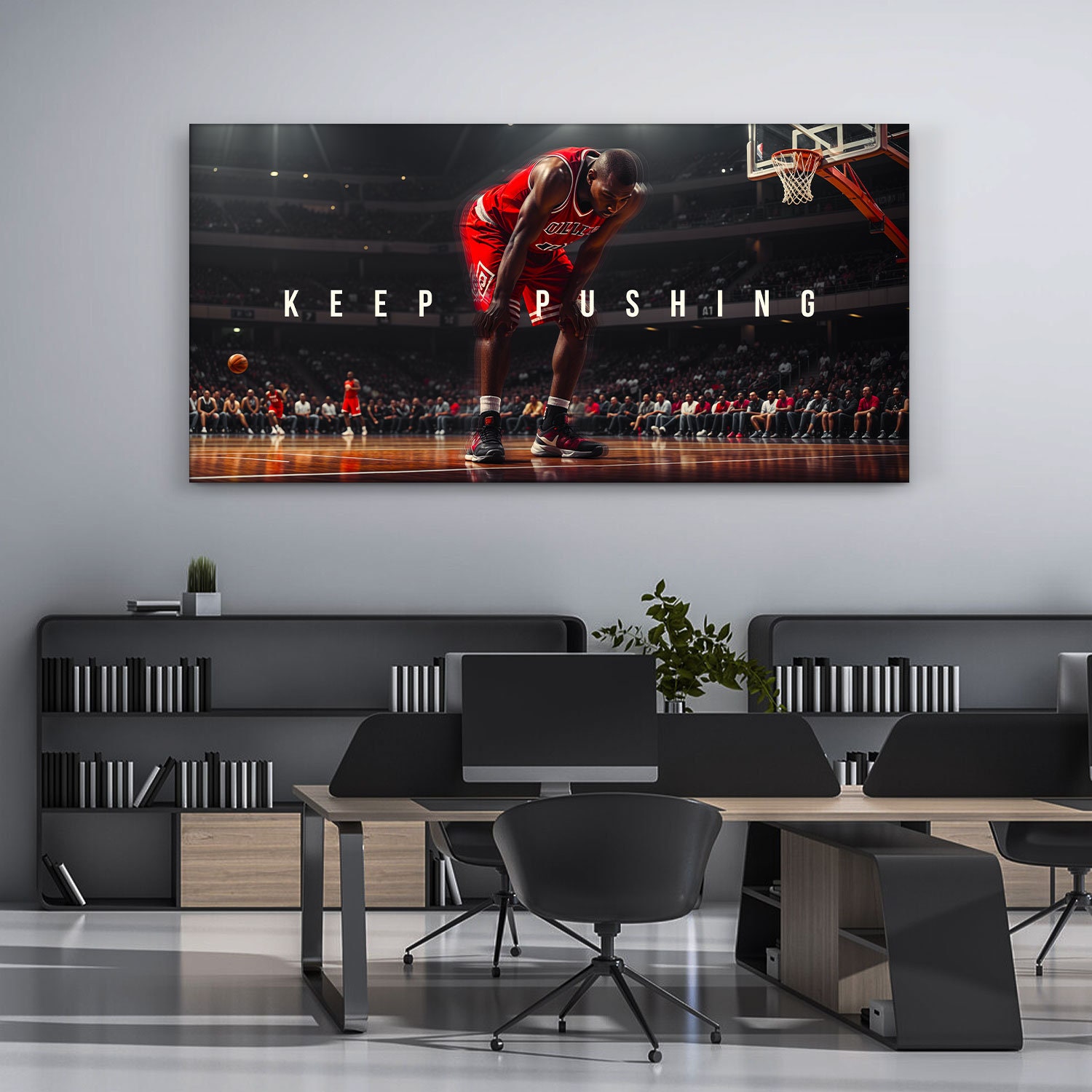 Inspirational Basketball Wall Art Motivational Sports Decor for Office ...