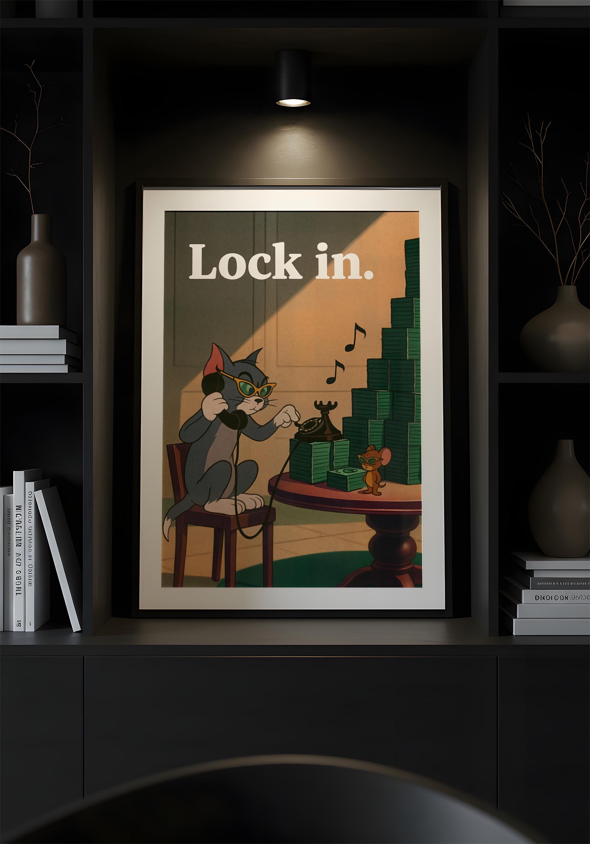 Lock in Digital Wall Art | Motivational Quote Printable | Money Mindset ...