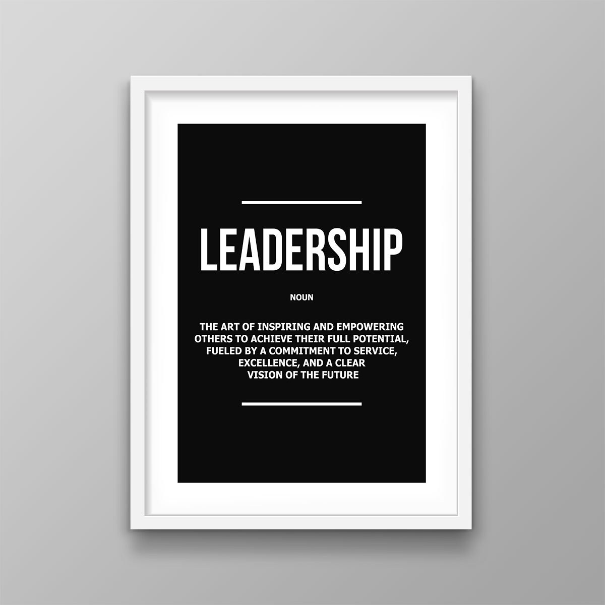 Leadership Wall Art, Inspire Leader Printable, Empower Quote, Inspiring ...