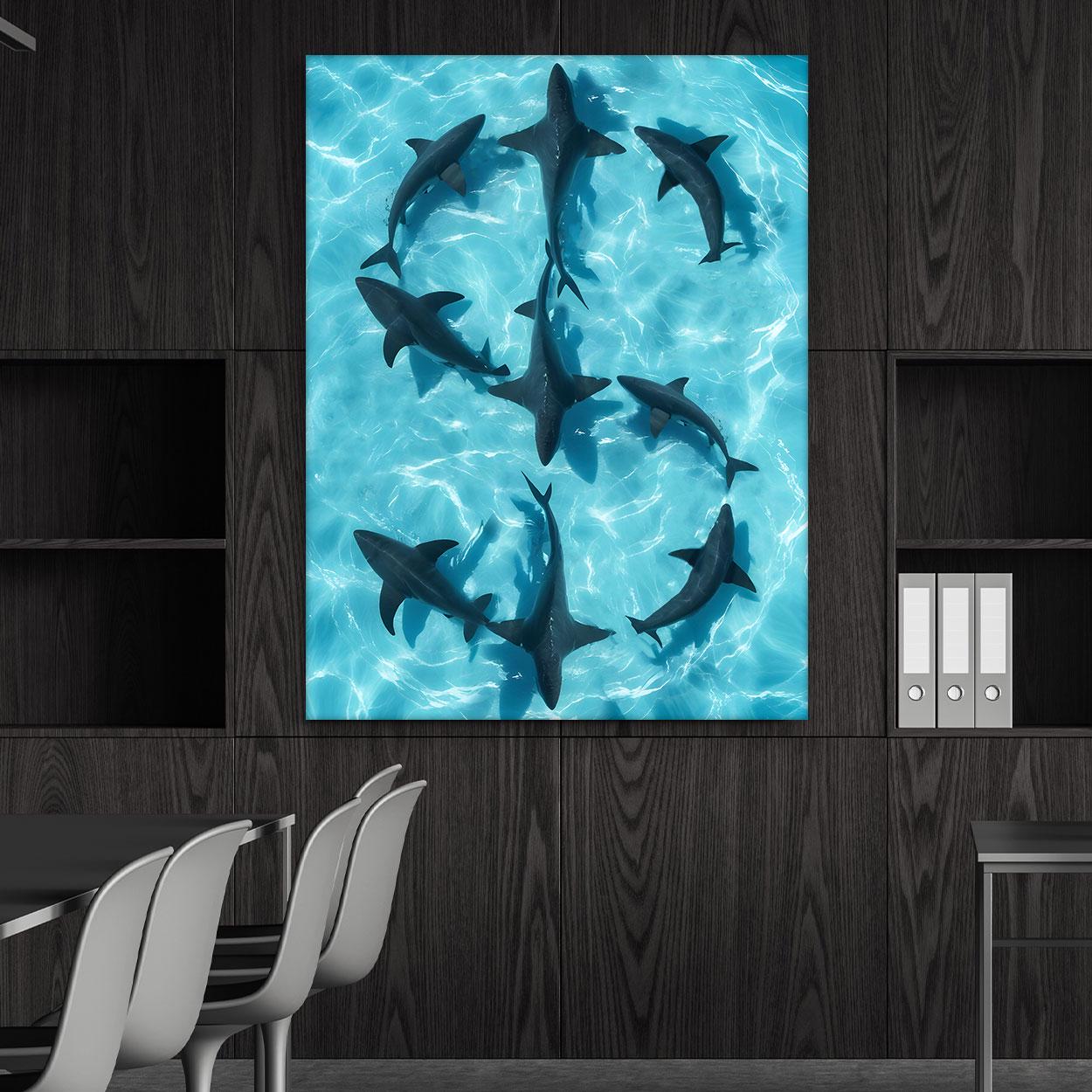Luxury Shark Dollar Printable Modern Wall Art for Investors, Traders ...