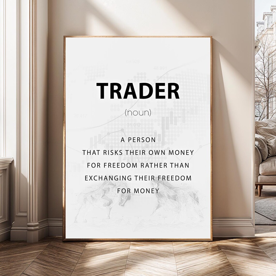 Trader Definition Wall Art, Trading Poster Digital Download ...