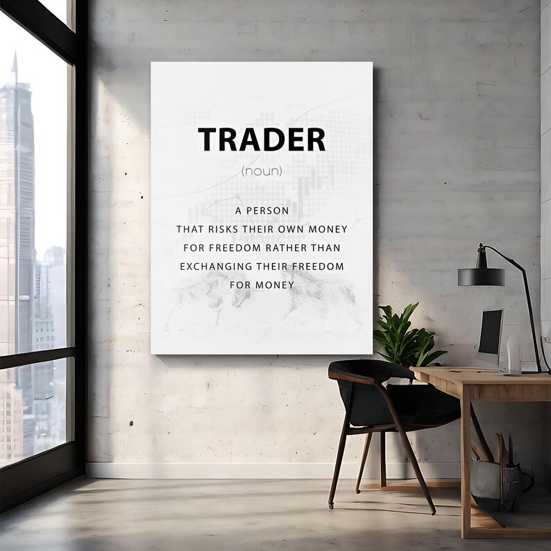 Trader Definition Wall Art, Trading Poster Digital Download ...