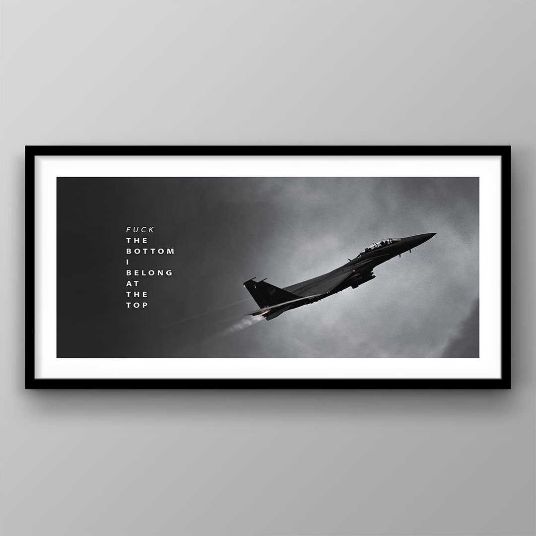 Fighter Aircraft Motivational Quote Entrepreneur PRINTABLE - Etsy