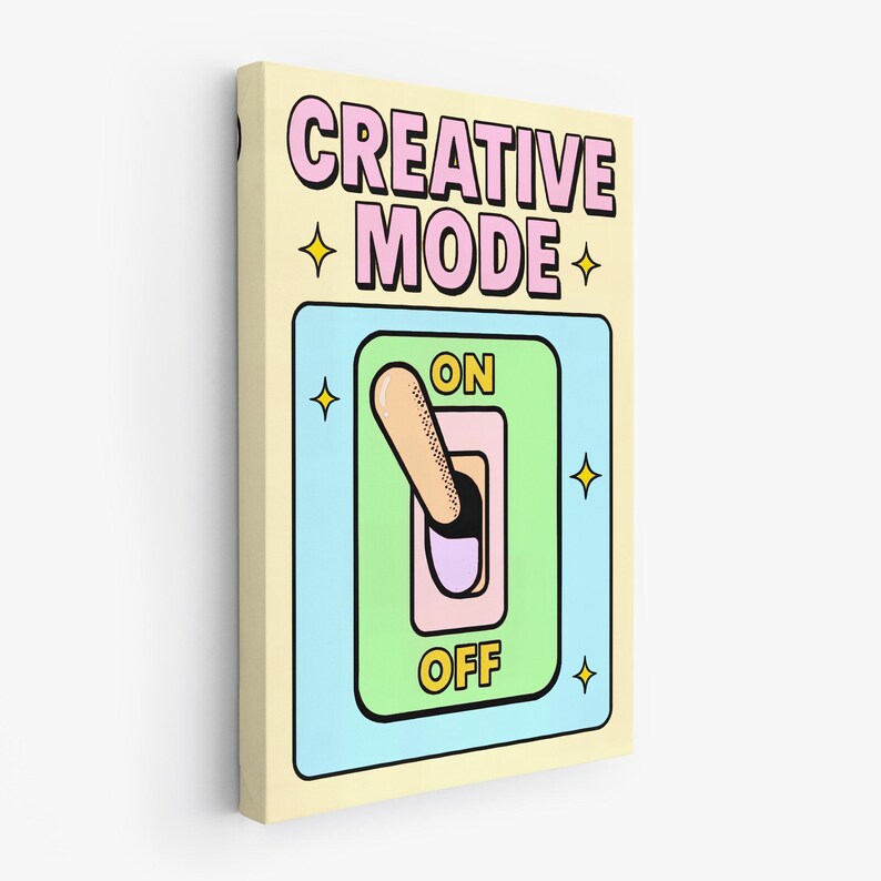 Creative Mode on Printable Wall Art, Motivational Digital, Modern ...