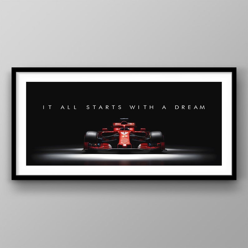 Formula 1 Dreams Printable - Racing Wall Art Sports Car Racer ...