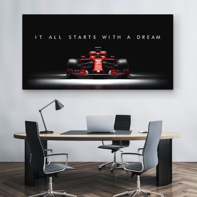 Formula 1 Dreams Printable - Racing Wall Art Sports Car Racer ...