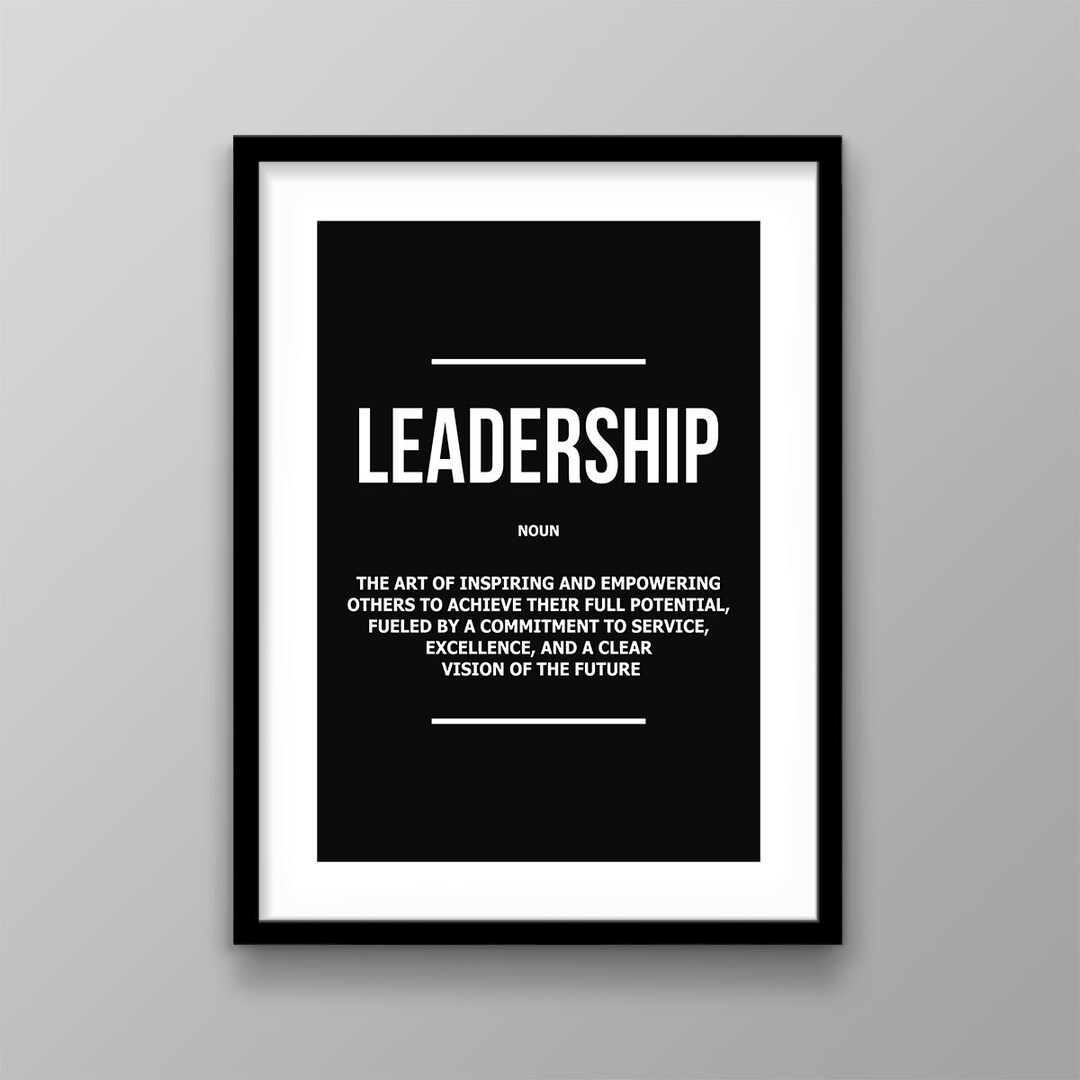 Leadership Wall Art, Inspire Leader Printable, Empower Quote, Inspiring ...