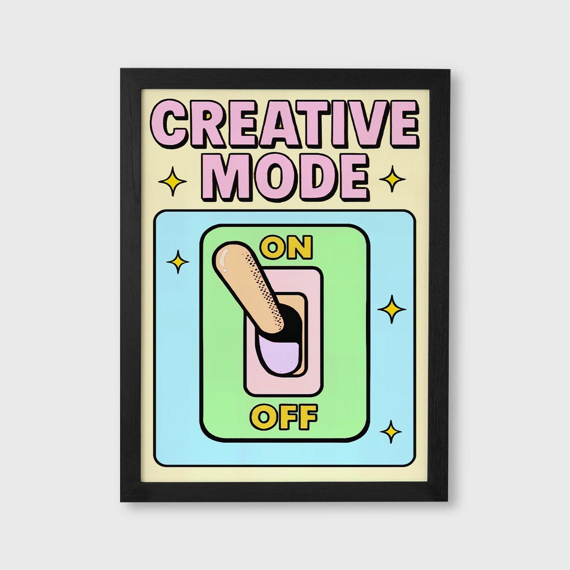 Creative Mode on Printable Wall Art, Motivational Digital, Modern ...