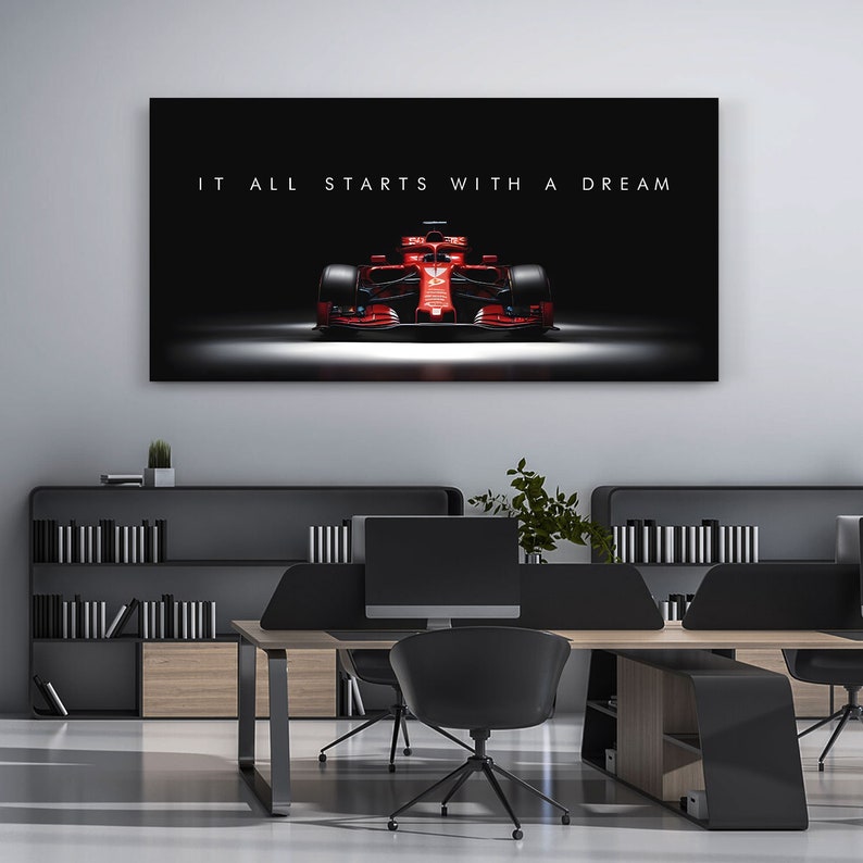 Formula 1 Dreams Printable - Racing Wall Art Sports Car Racer ...